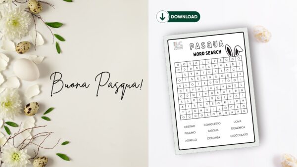 Easter Word Search - Italian Language Centre
